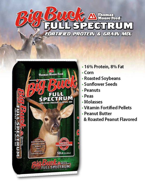 BIG BUCK FULL SPECTRUM 50# - THOMAS MOORE FEED – Steglich Feed & Farm ...