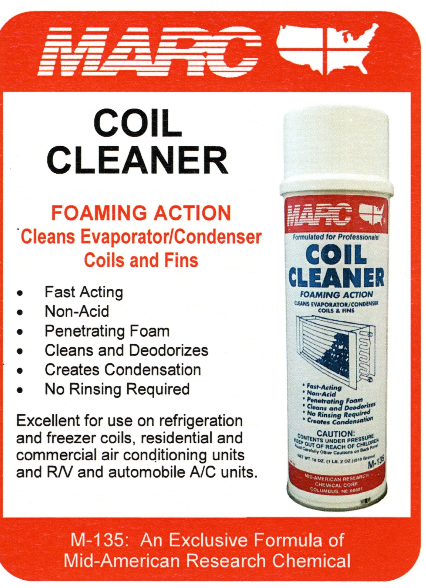 MARC 135 COIL CLEANER PLUS 19 OZ. – Steglich Feed & Farm Supply